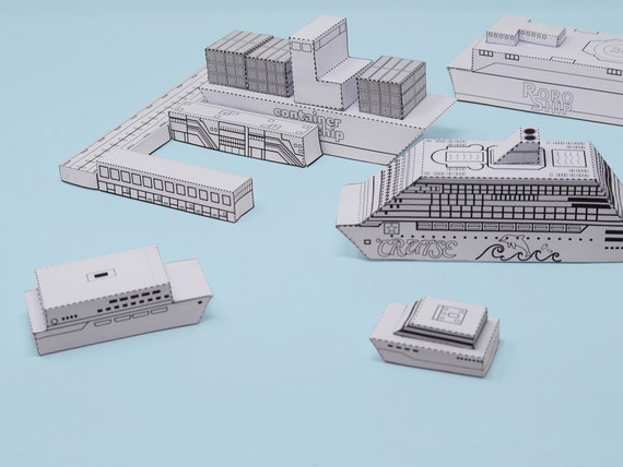 Papercraft Cargo Ship