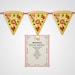 Pizza Party Theme Kit. Pizza Party Invite. Pizza Party Favors. - Etsy