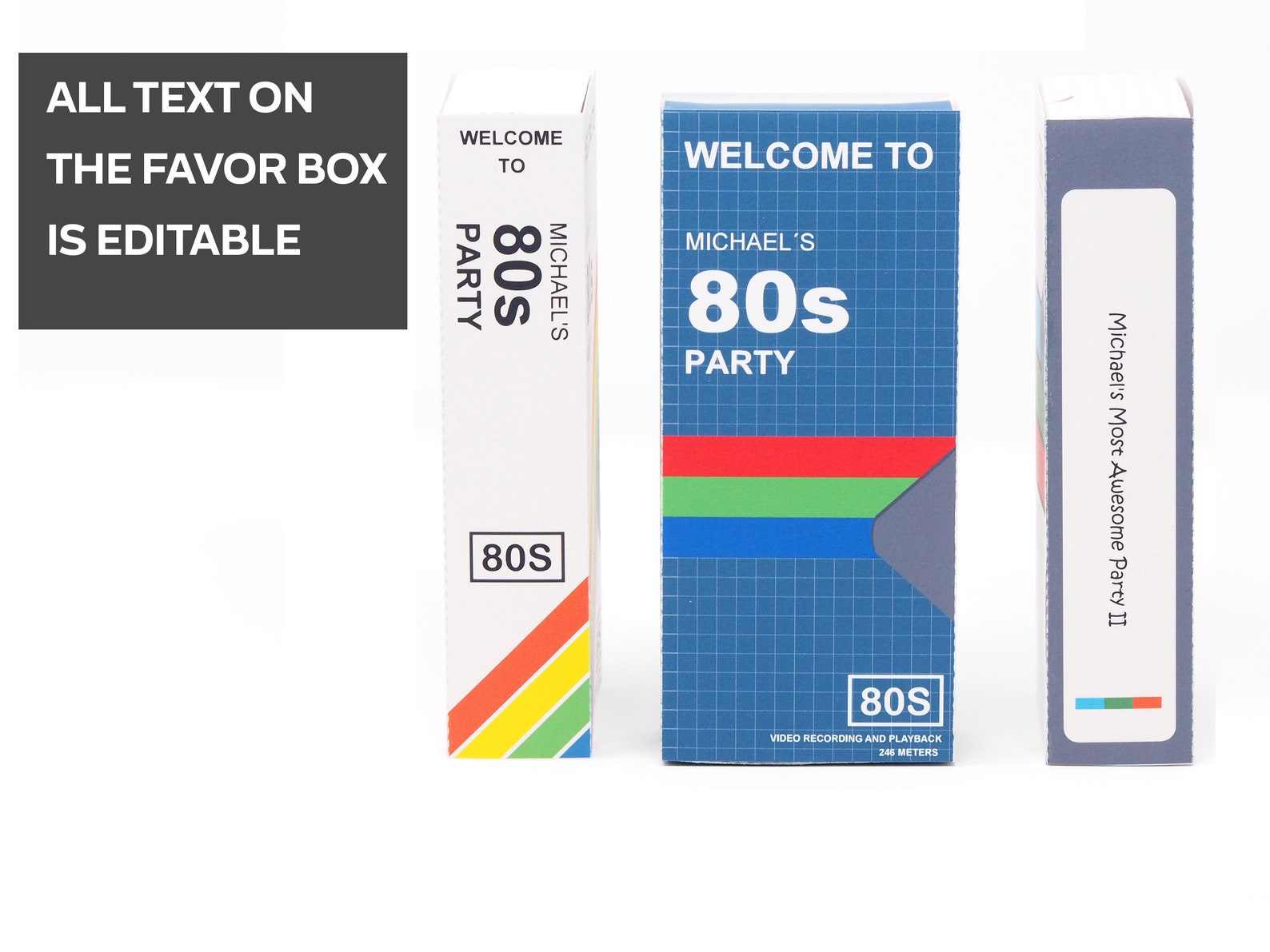 80s Party Favor Box. 80s Party Decorations. 1980s Party Props. Video ...