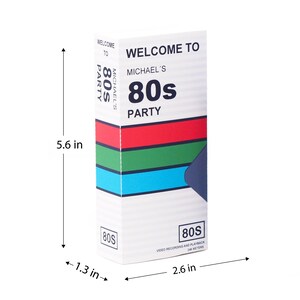 80s Party Favor Box. 80s Party Decorations. 1980s Party Props. Video ...