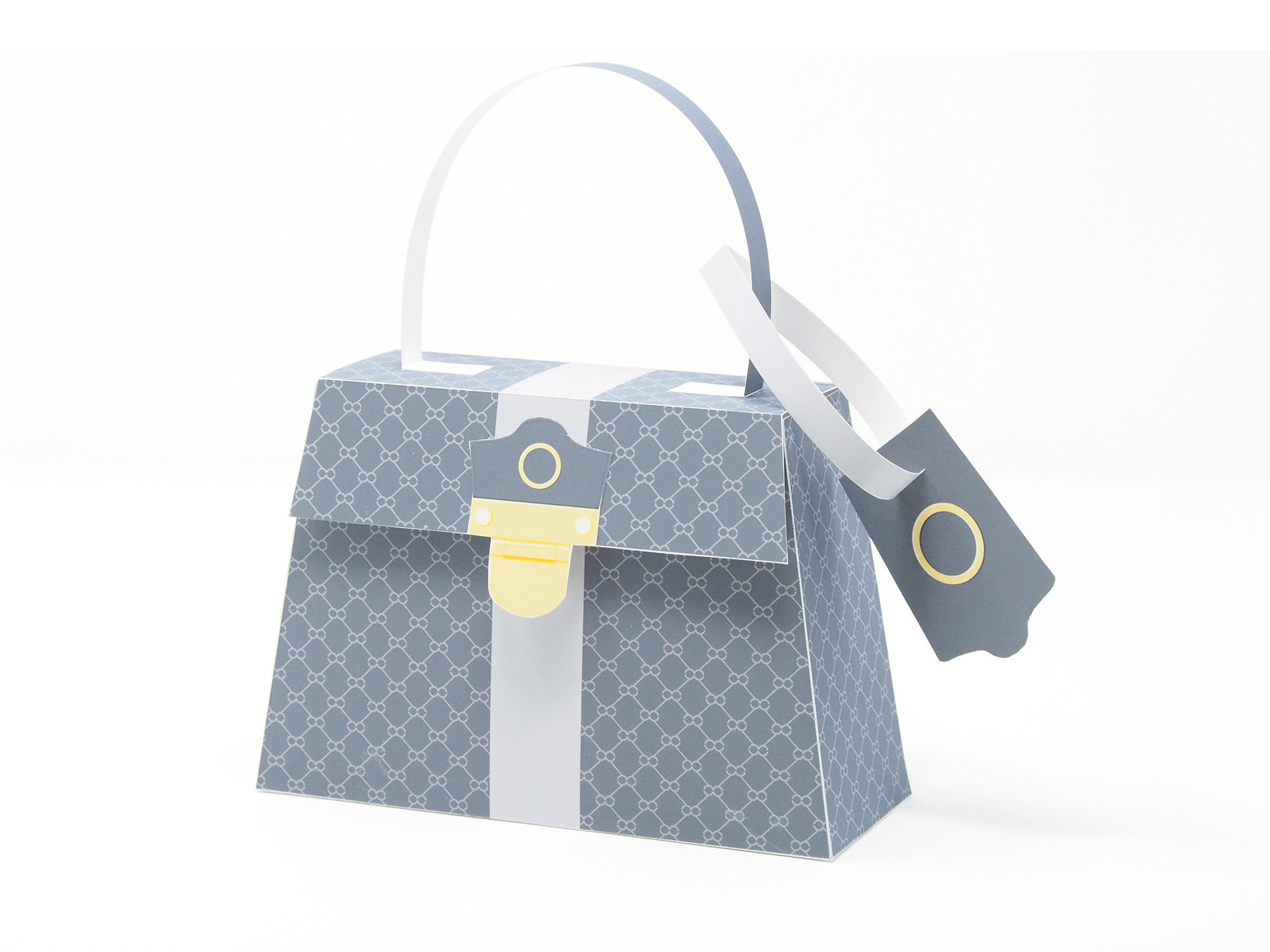 Fashion Party. 5 Fashion Handbag Favor Boxes. Printable Party | Etsy