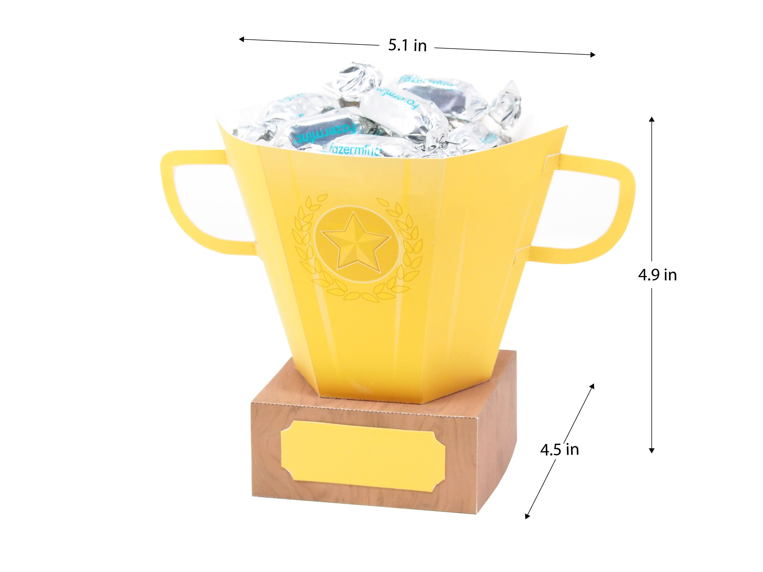 Trophy Favor Box. Sports Theme Favor Box. Prize Favor Box. Award Favor ...