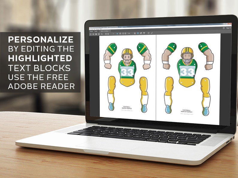 Football Themed Party Activity. Sports Themed Paper Puppets. - Etsy Sweden