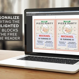 Pizza Party Theme Kit. Pizza Party Invite. Pizza Party Favors ...