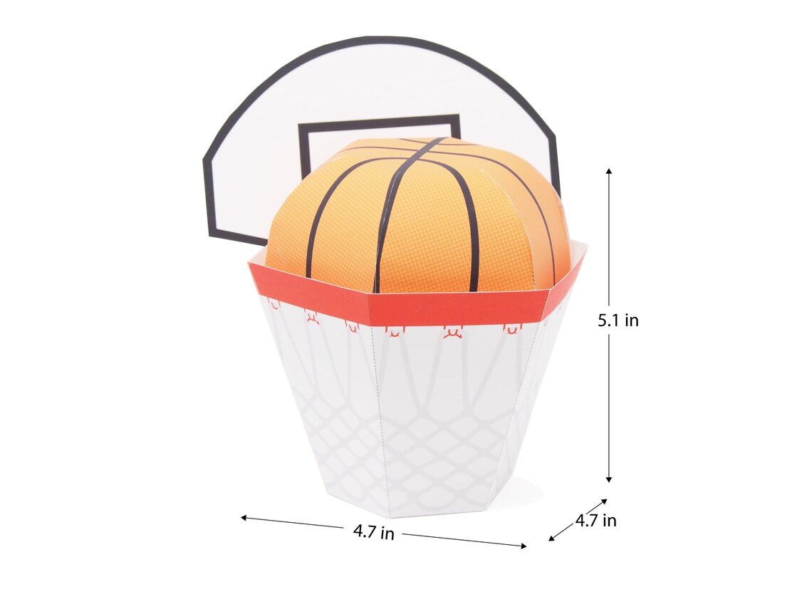 Basketball Hoop Favor Box. Basketball Birthday, Basketball Theme Party ...