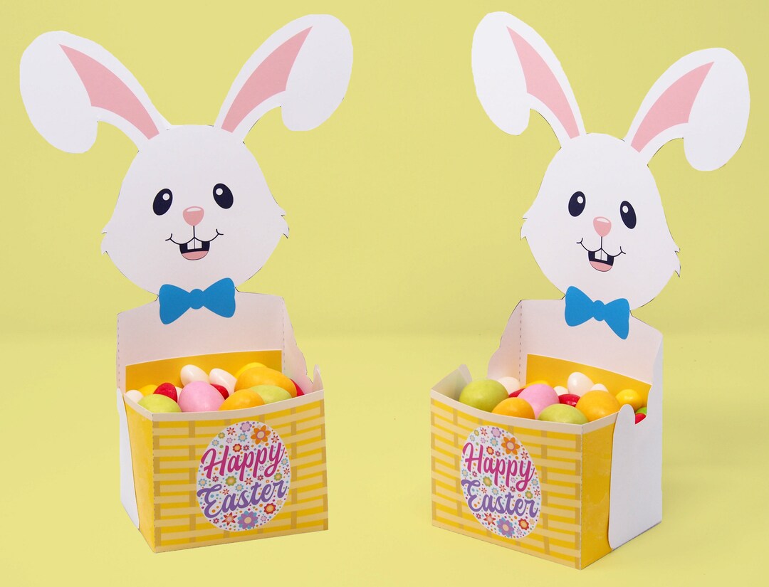 Easter Bunny Basket. Printable Easter Bunny - Etsy