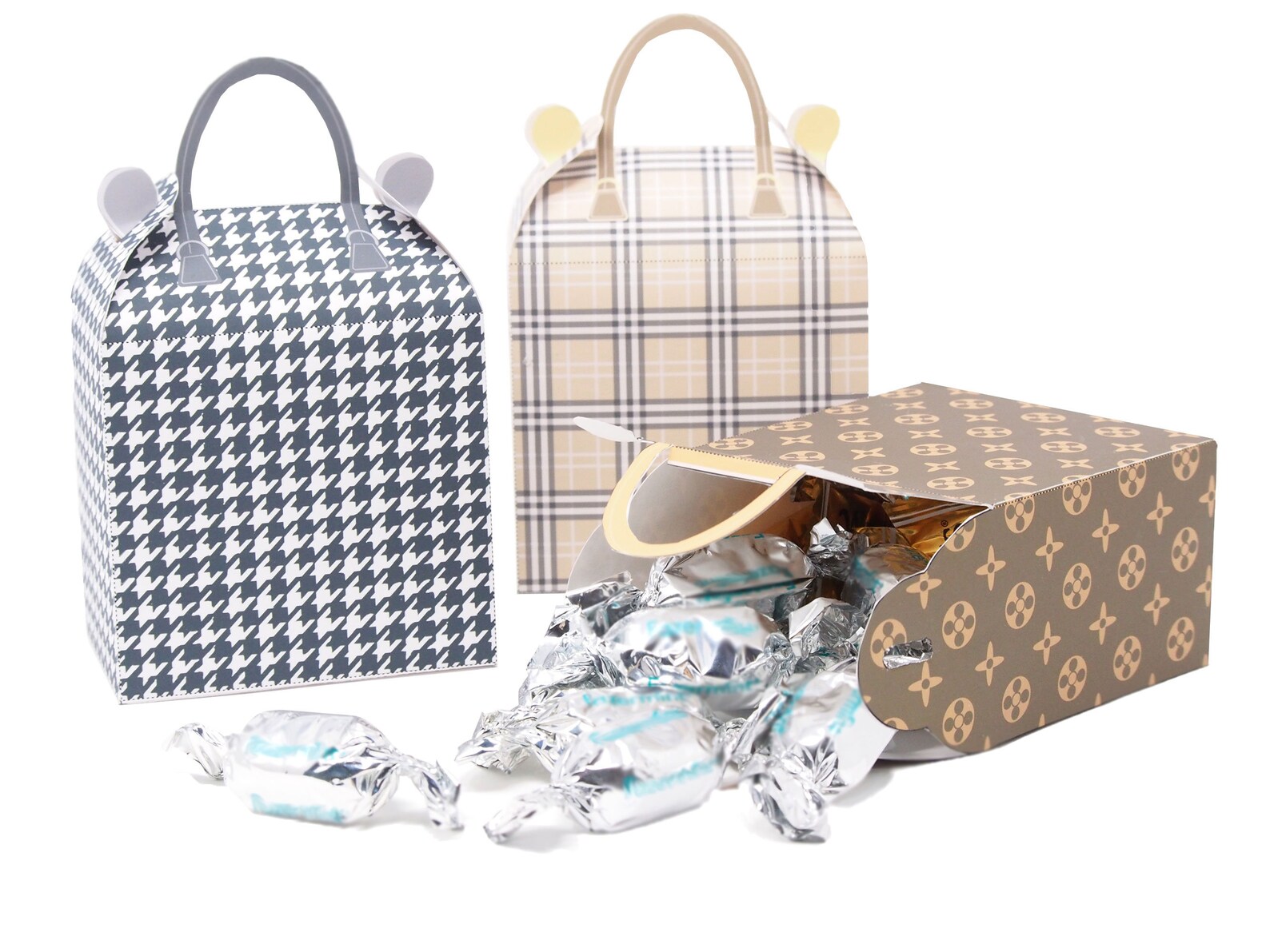 Fashion Party. 8 X Fashion Handbag Favor Boxes. Printable Party Favor ...