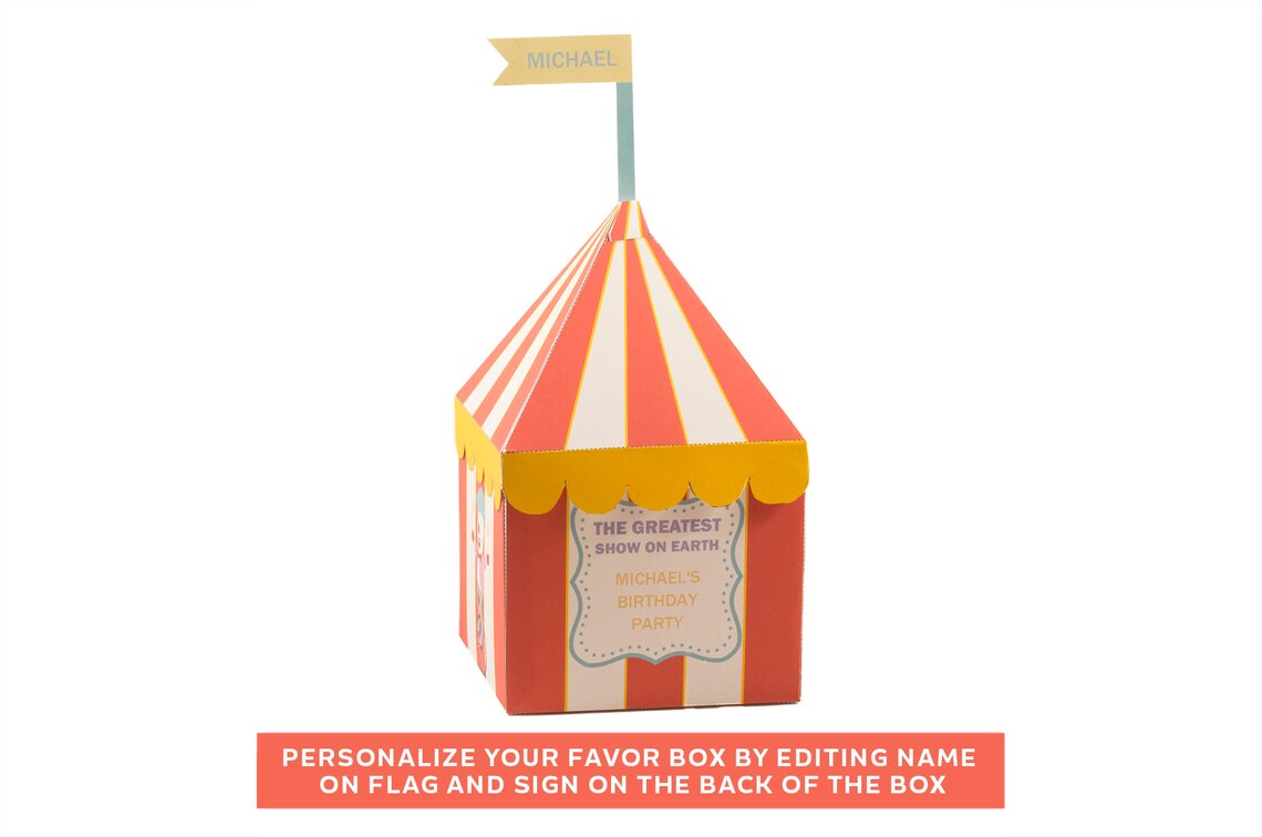 Circus Themed Party. Carnival Themed Party. Favor Box. Circus Tent ...