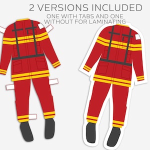 Paper Dolls Kit Occupations. Printable Activity Craft Girls & Boys ...