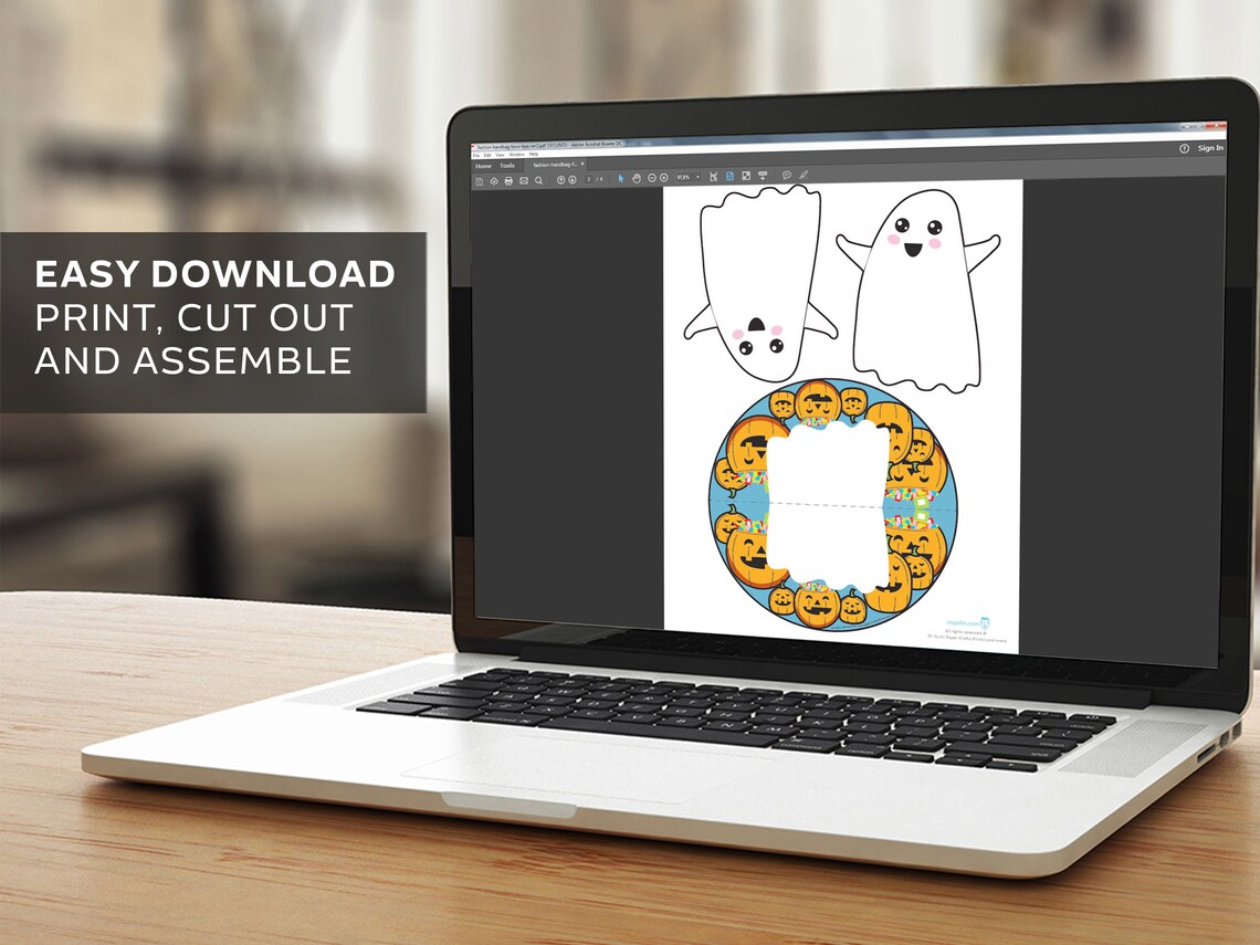 Halloween Ghost. Papercraft. Printable PDF. DIY Template - Etsy