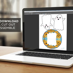 Halloween Ghost. Papercraft. Printable PDF. DIY Template - Etsy