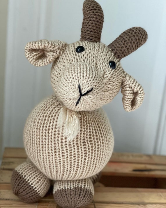 Knit Goat Goat Stuffed Animal Support Goats of Anarchy - Etsy