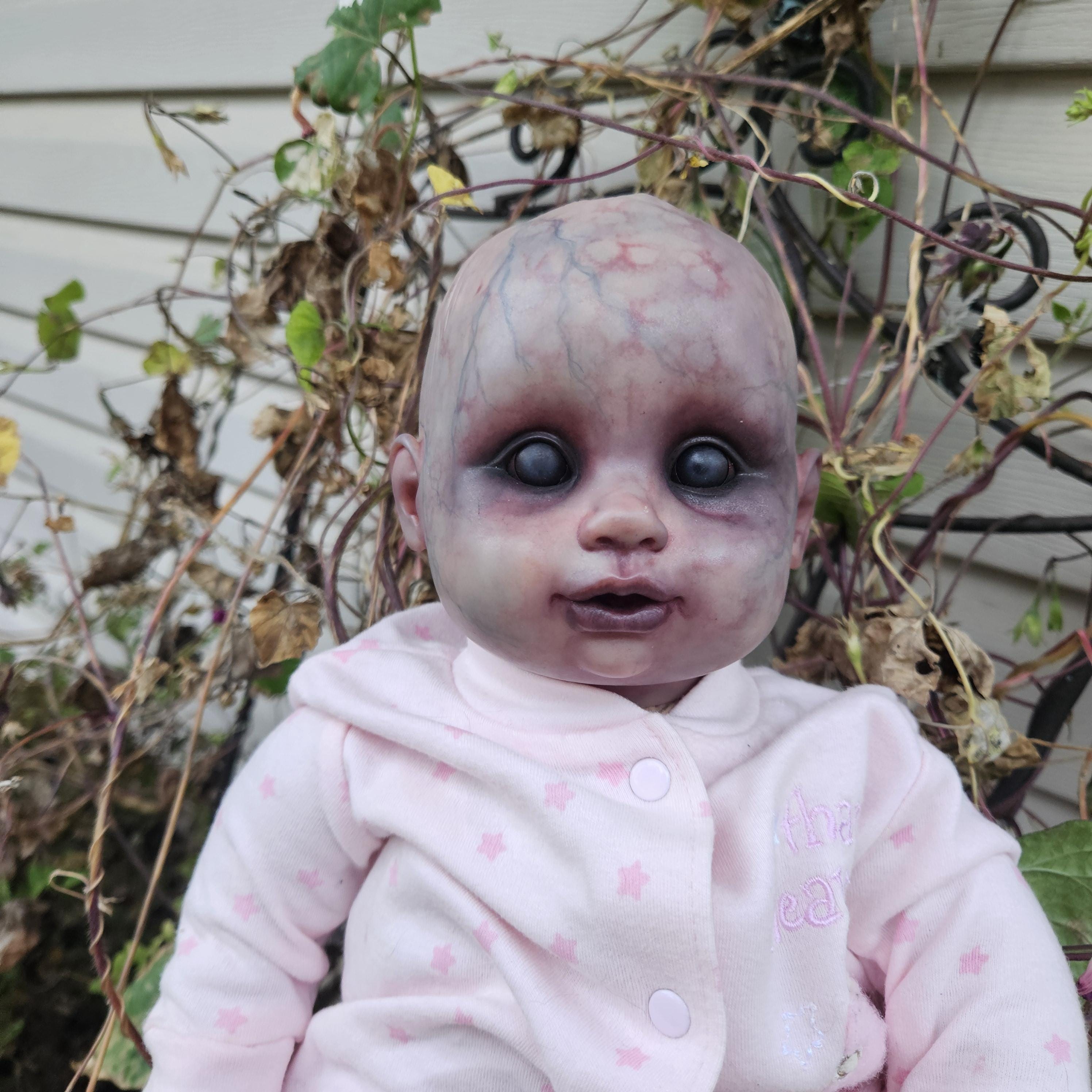 Zombie Baby Doll Gothic Horror Creepy Doll Alternative Doll - Etsy