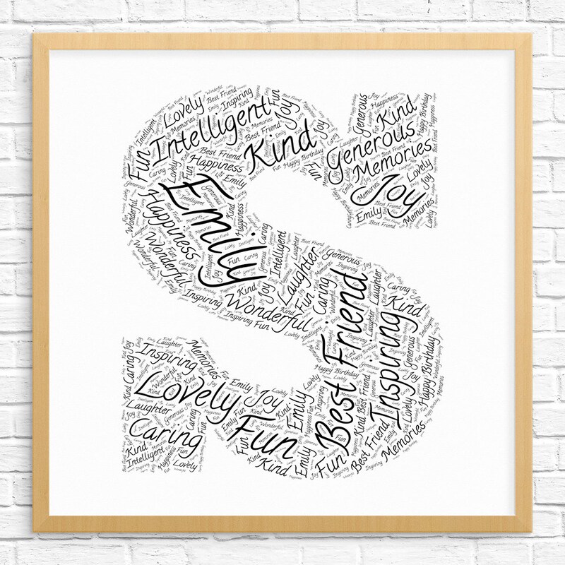 Word Art Shape - Etsy
