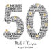 PERSONALIZED 50TH ANNIVERSARY Gift ~ Word Art ~ Printable Art ~ Unique ...