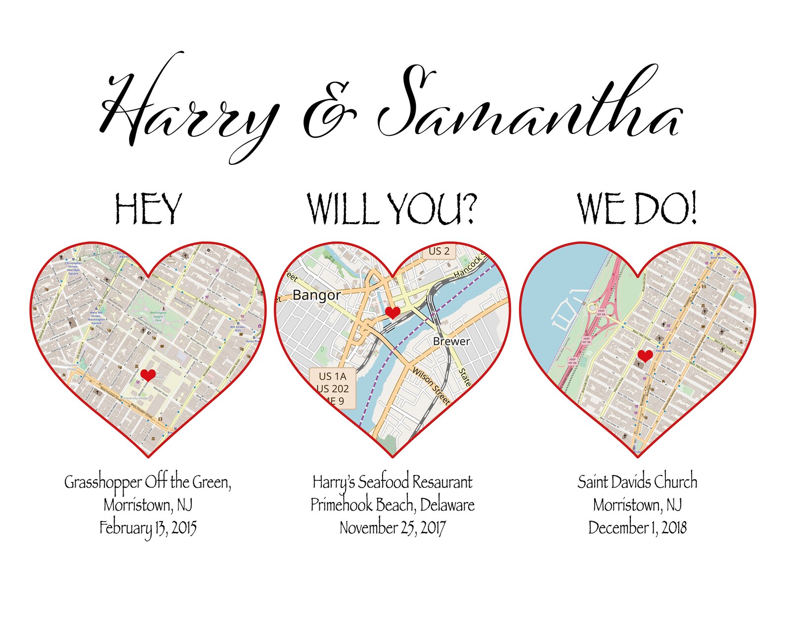 MAP ENGAGEMENT GIFT Unique Engagement Gift Engagement Map | Etsy