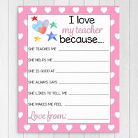 Teacher Appreciation Gift PRINTABLE Ideas, Instant Teacher Gift, End of ...