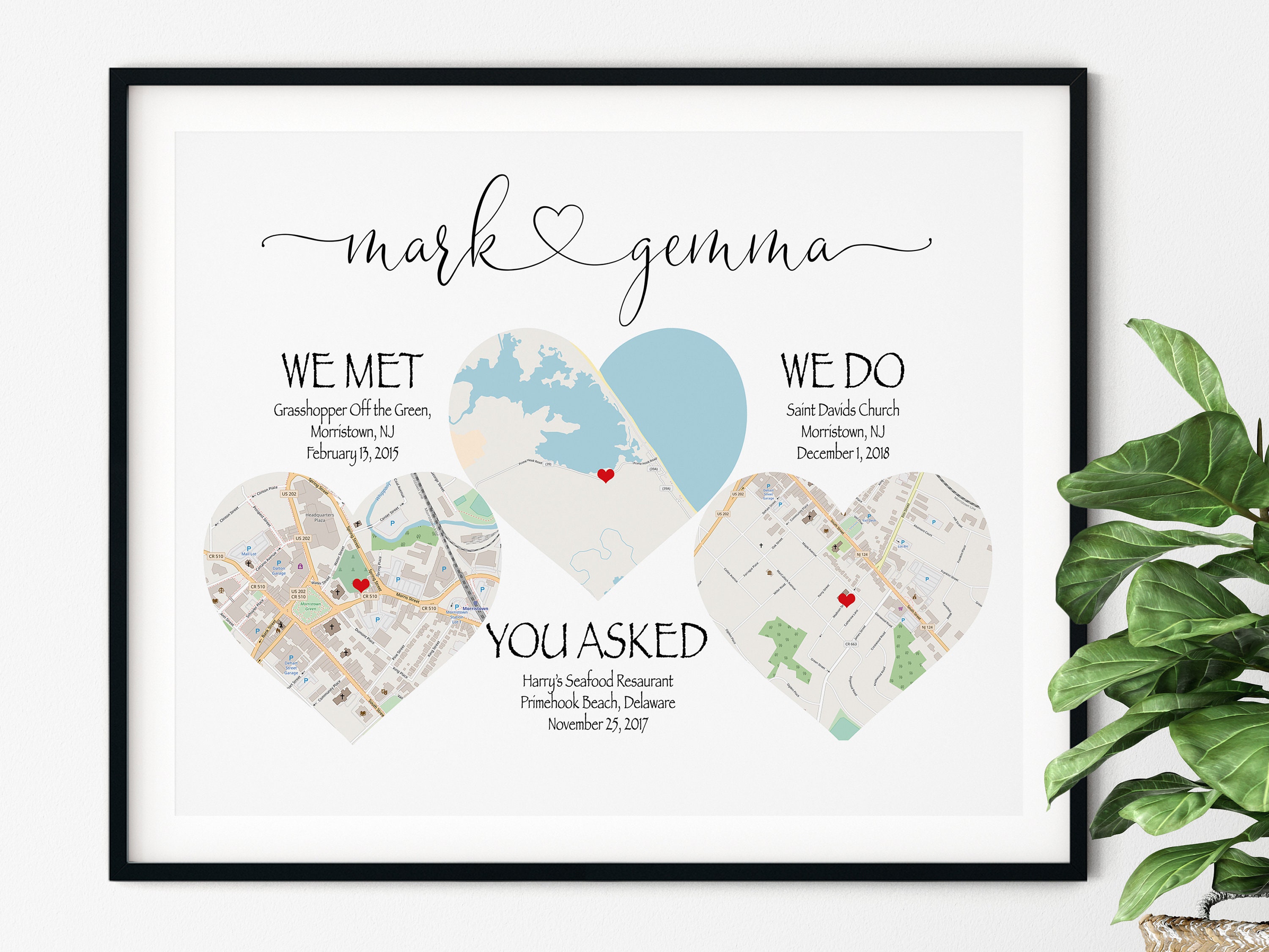 Personalized ENGAGEMENT GIFT, Unique Engagement Gift, Met Engaged ...