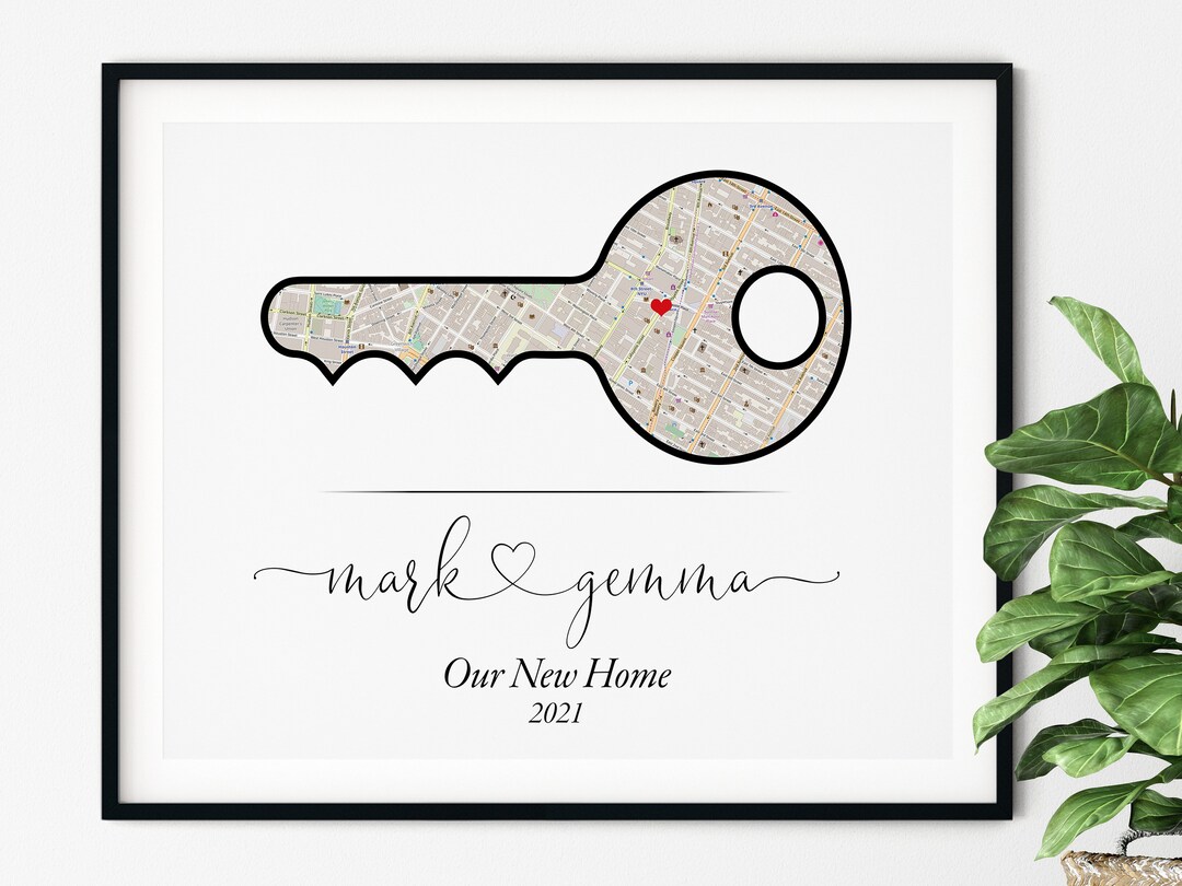 Personalised OS Map New Home Gift, Family Gift, House Warming ...