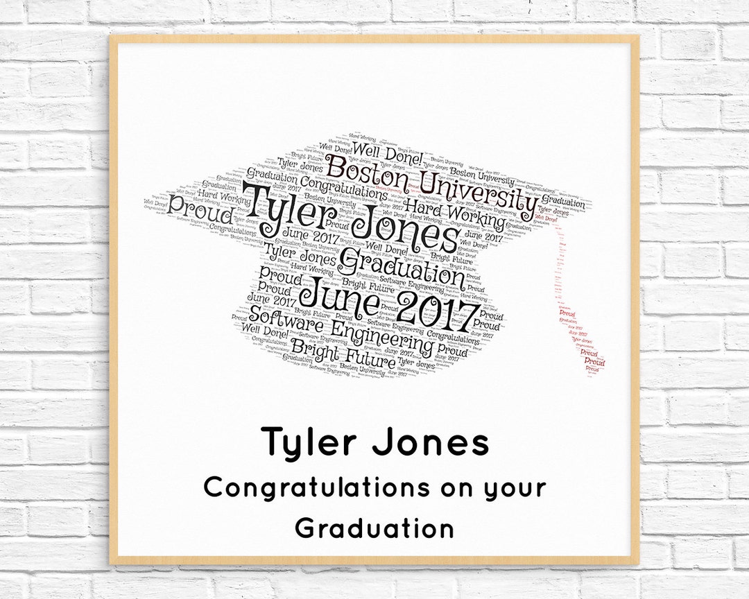 Personalized GRADUATION Word Art Print ~ Digital Print ~ Graduation ...