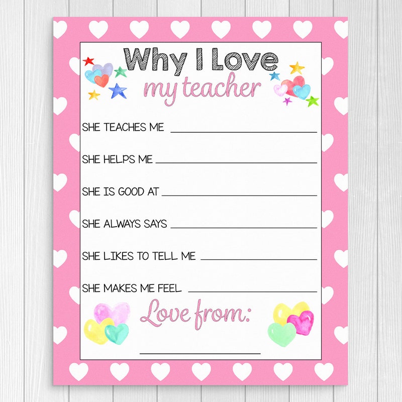 Teacher Valentines - Etsy