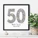 PERSONALIZED 50TH ANNIVERSARY Gift ~ Word Art ~ Printable Art ~ Unique ...