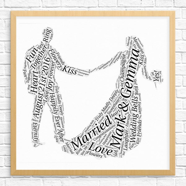 Wedding Word Art - Etsy