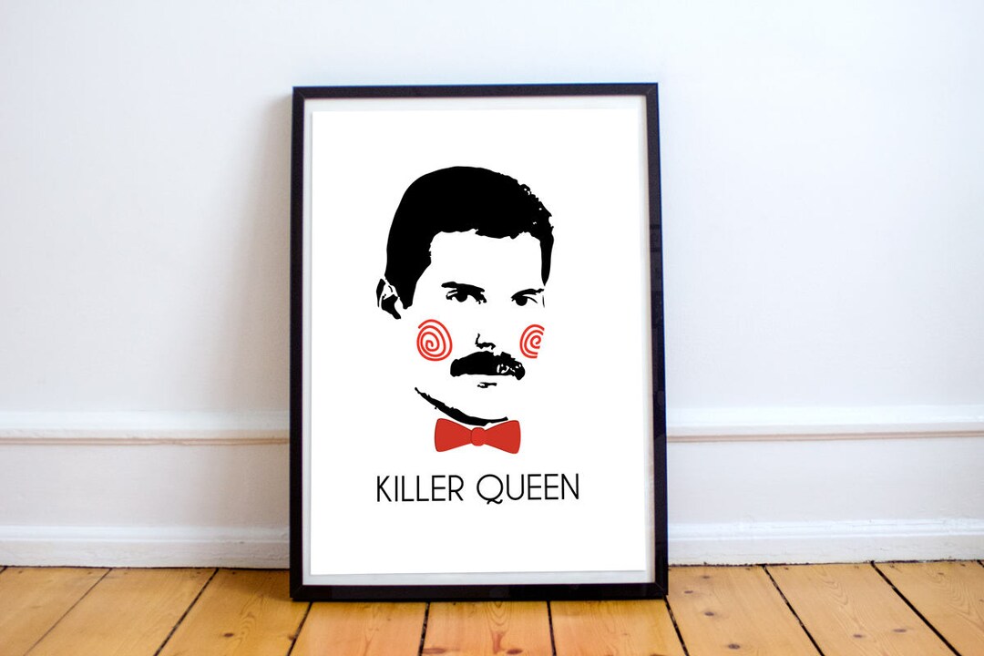 Queen Black & White killer Queen Poster Music Digital Print Rock Poster ...