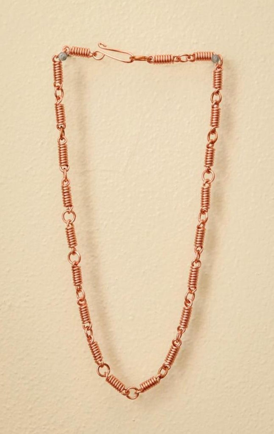 Solid Authentic Copper, Handmade Copper Link Necklace. Copper Chain ...