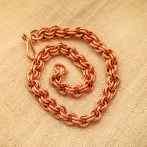 100% Authentic Copper Link Chain, Handmade, Durable. Copper Jewelry ...