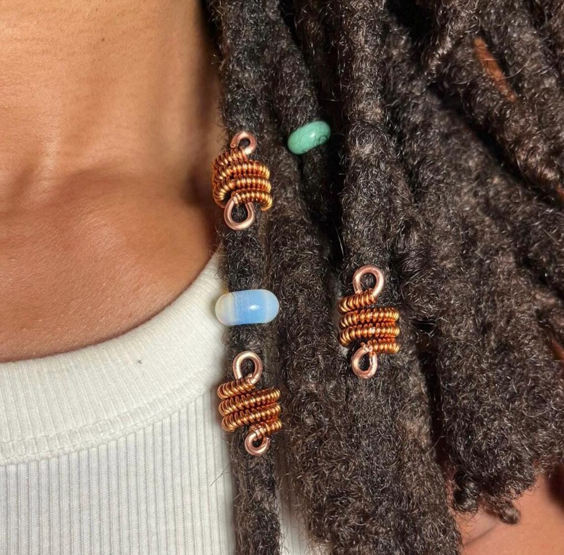 Copper Loc Jewelry, Copper Coils. Set of 3. 100% Pure Copper, Handmade ...