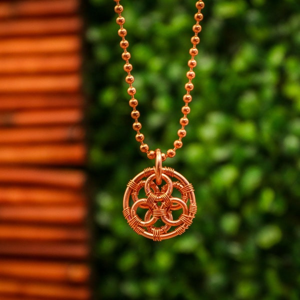 Boho Copper Necklace - Etsy