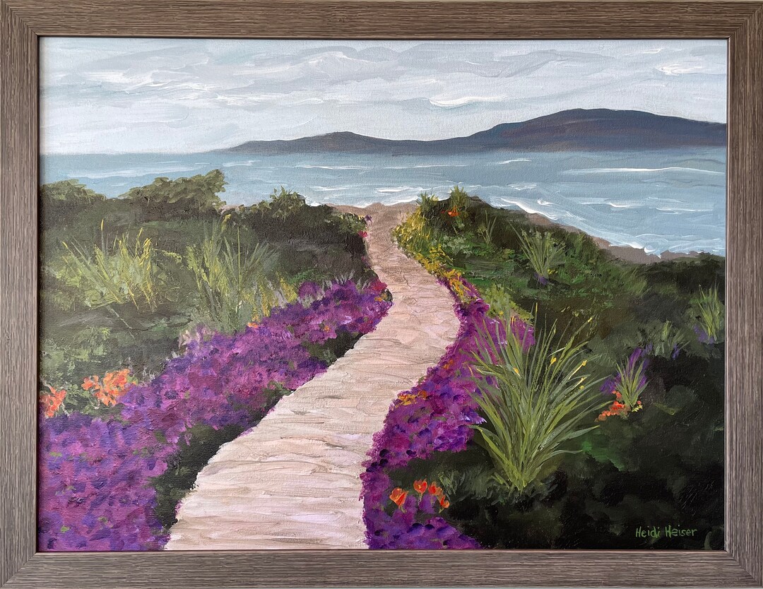 Path to the Ocean - Original Impressionist Painting - Etsy