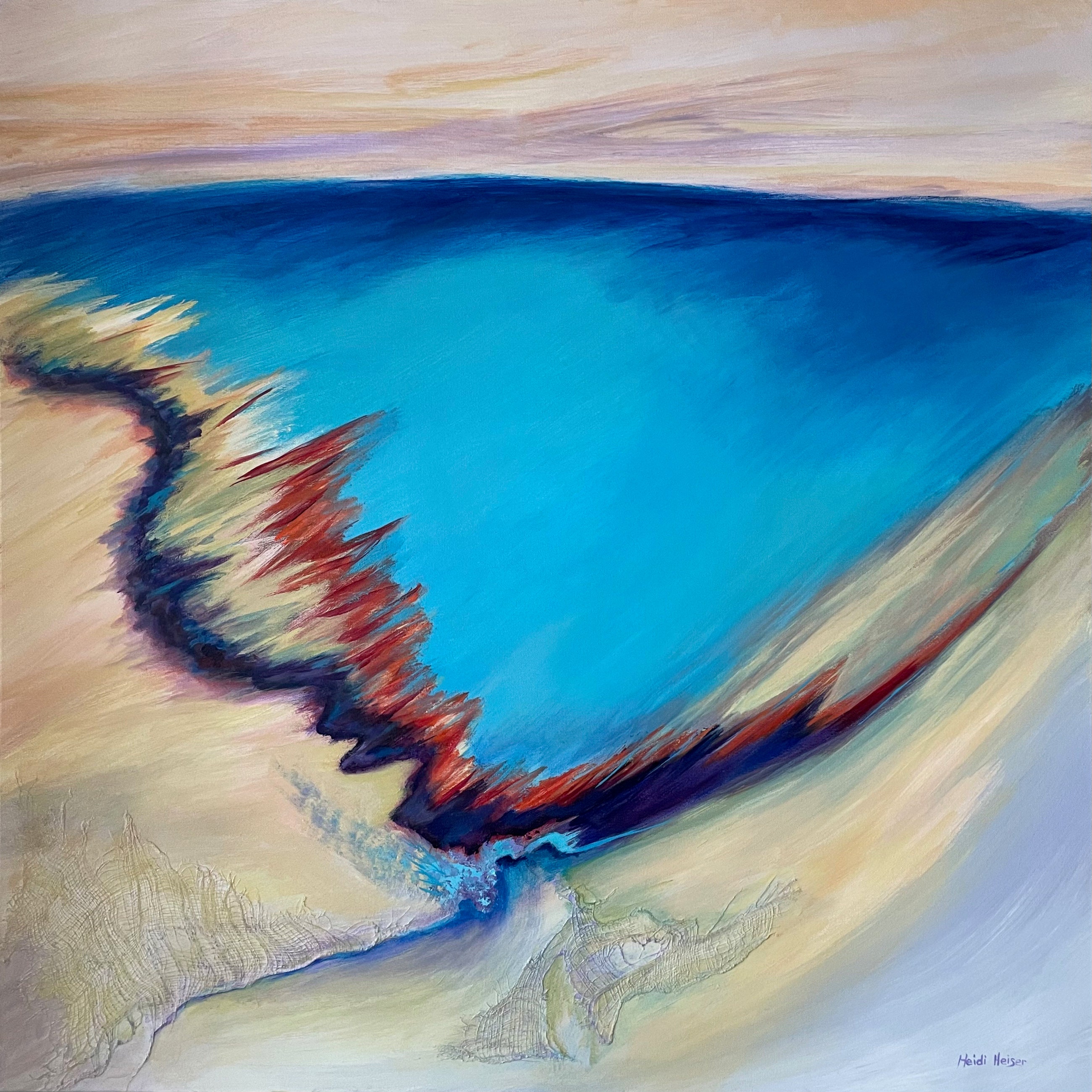 INTO THE DEEP Huge Abstract Painting - Etsy