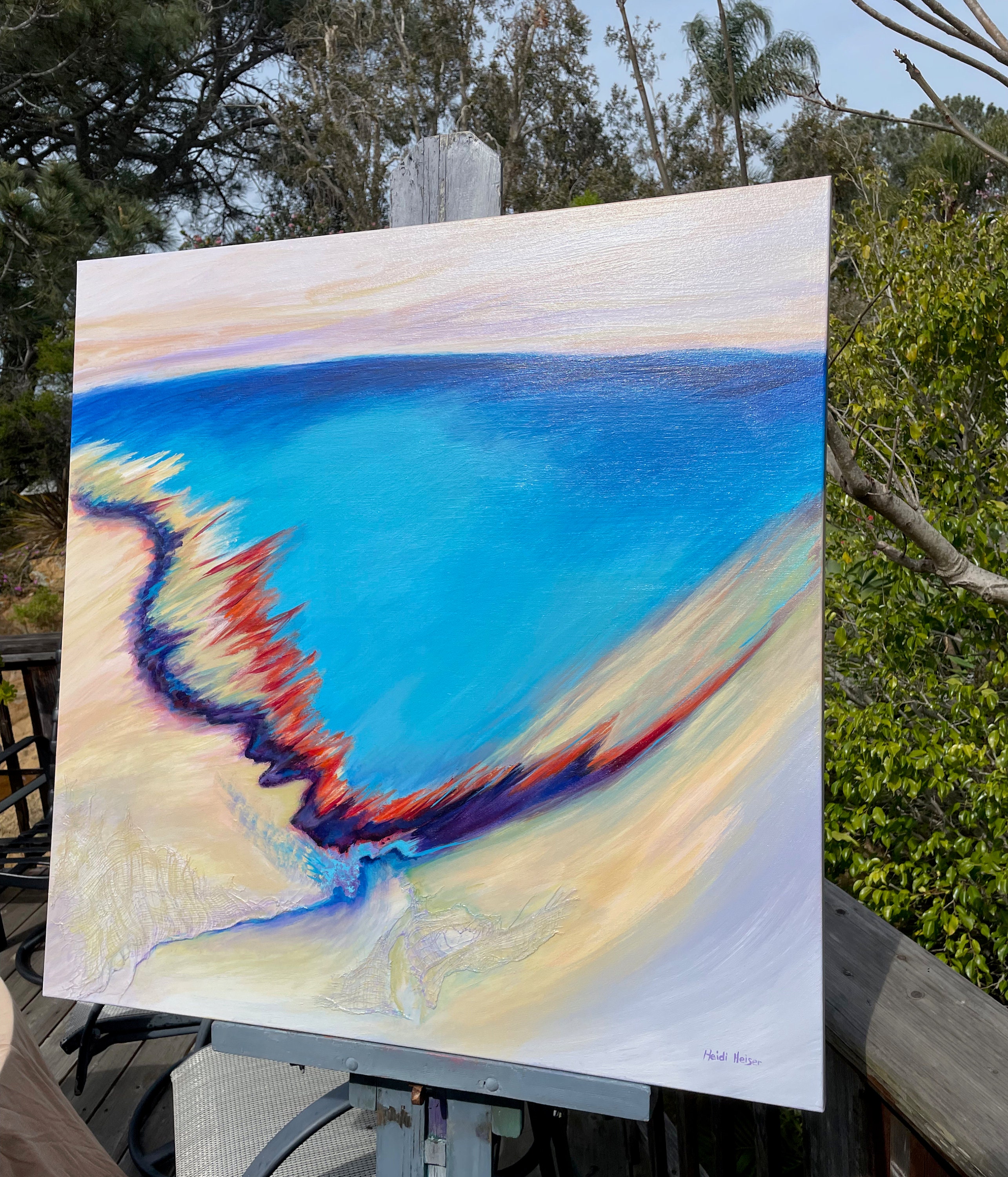 INTO THE DEEP Huge Abstract Painting - Etsy