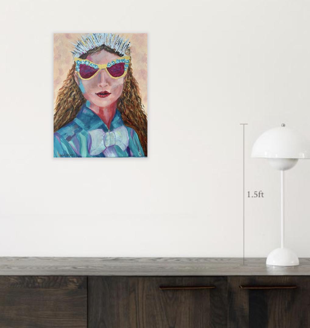 MYSTERIOUS DIVA an Original Acrylic Portrait Painting of a Diva - Etsy
