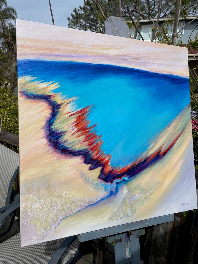 INTO THE DEEP Huge Abstract Painting - Etsy