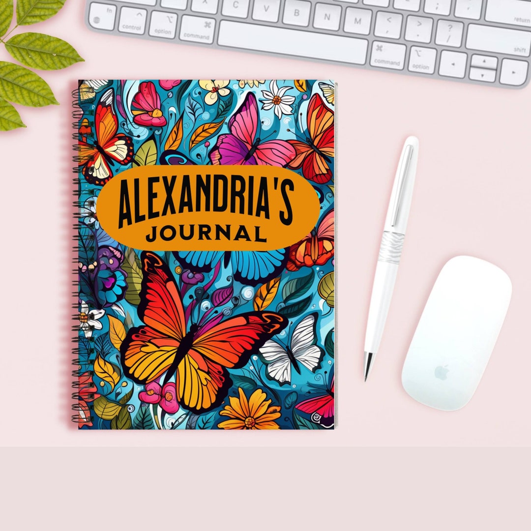 Personalized Spiral Notebook, Custom Daily Journal, Reading Journal ...