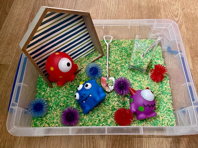 Monster House Sensory Bin - Etsy
