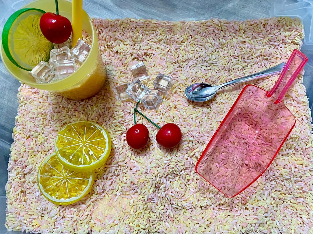 Pink Lemonade Sensory Bin - Etsy