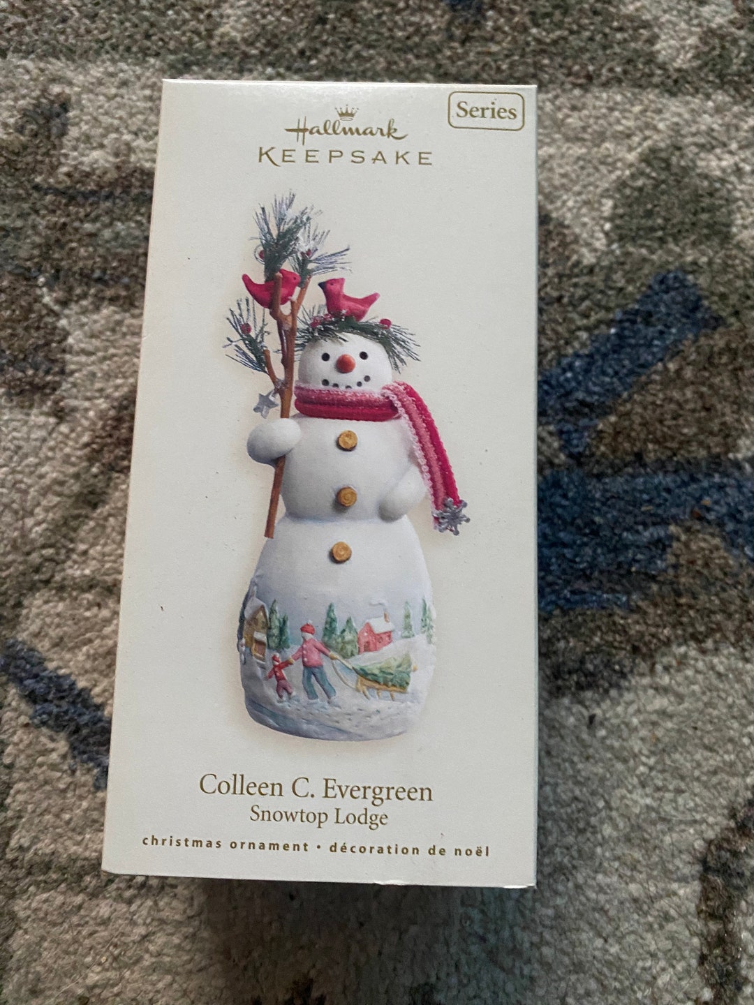 Hallmark Keepsake Colleen C Evergreen Snowtop Lodge Snowman Ornament - Etsy