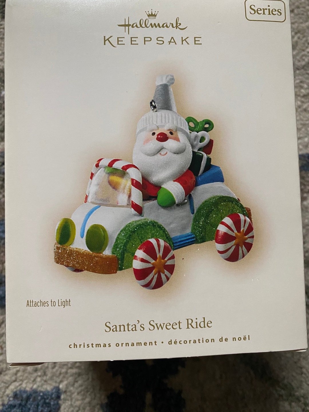 Hallmark Keepsake Santa’s Sweet Ride Ornament With Original Box - Etsy