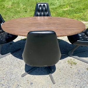 Rare Midcentury Chromcraft Star Trek Dining Table With 4 Swivel Chairs ...