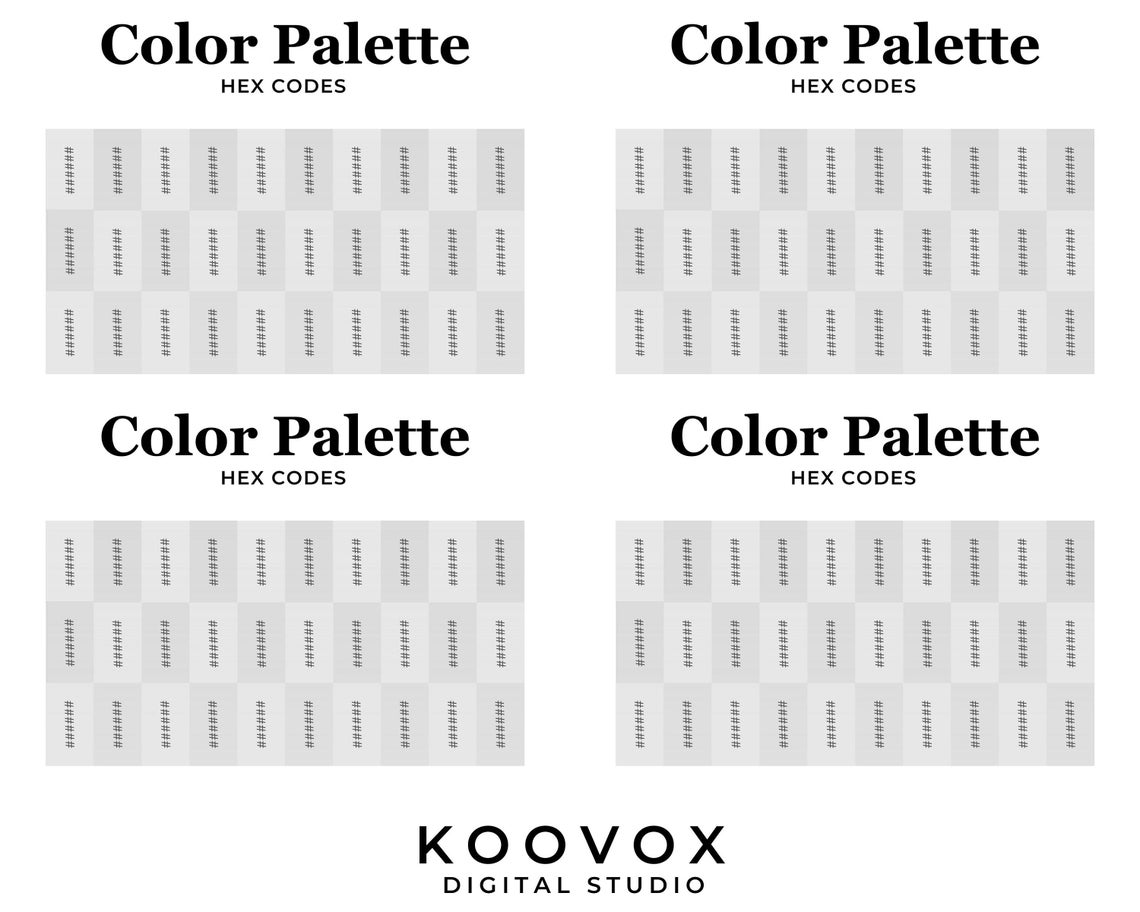 Bundle Color Palette Procreate Procreate Swatches 120 Hex Codes Nature Color Palette Bundle