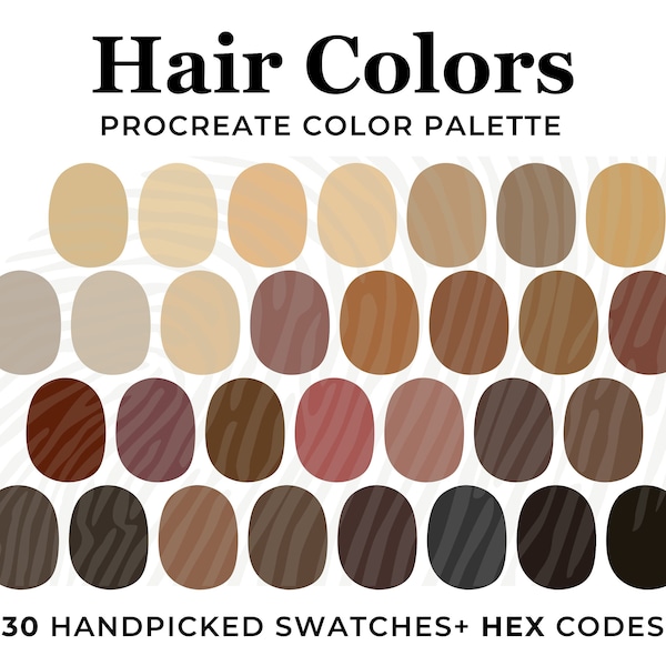Hair Color Palette - Etsy