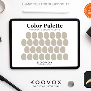 Skin Tone Color Palette for Procreate, Anime Procreate Swatches, Hex ...