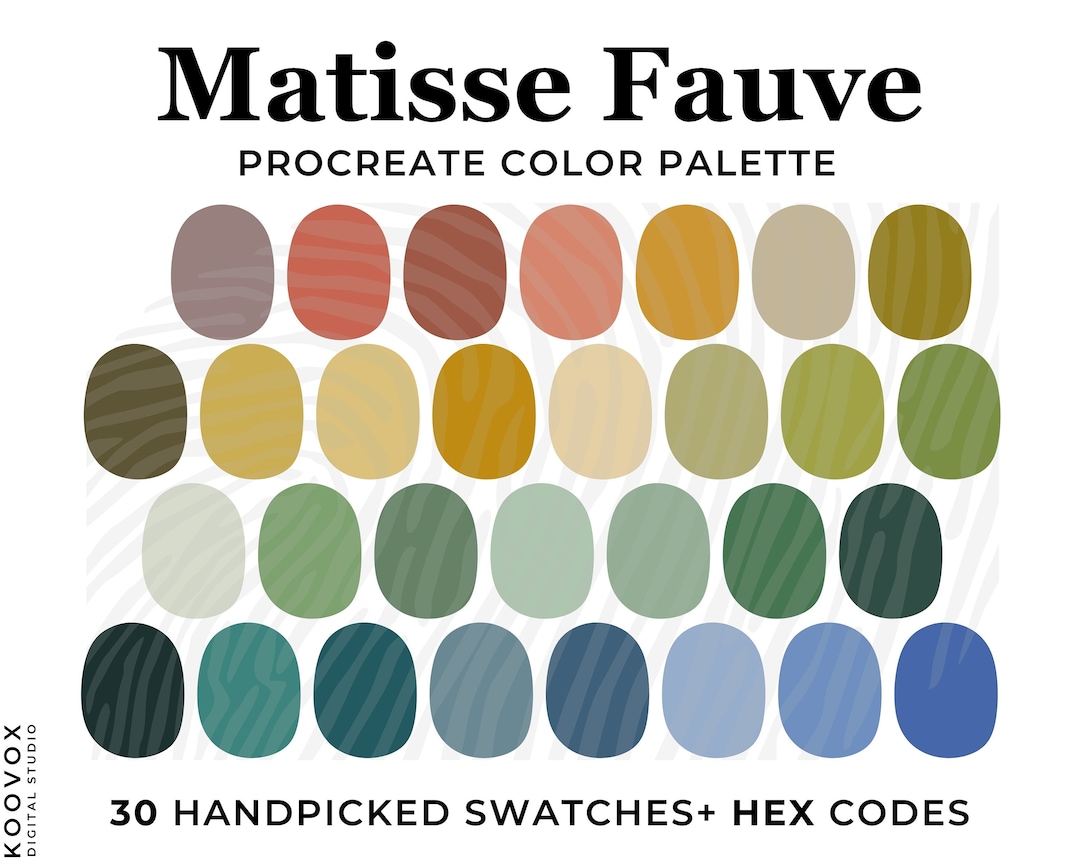 Procreate Color Palette Procreate Color Swatches Color Etsy