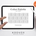 Brown Orange Color Palette for Procreate, Color Swatches, Hex Codes ...