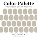 Eucalyptus Green Color Palette for Procreate, Procreate Swatches ...
