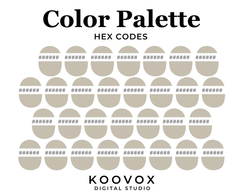 Olive Green Color Palette: 30 Nature Shades for Procreate (HEX Codes ...